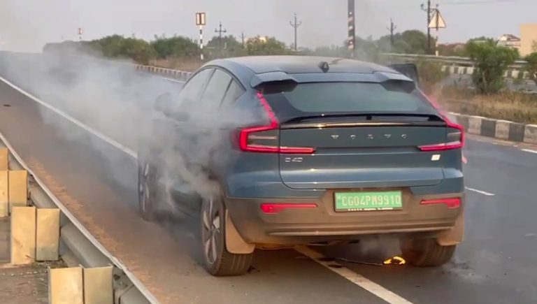 Flames on the Highway: Volvo Electric Car's Fiery Surprise Leads to ...